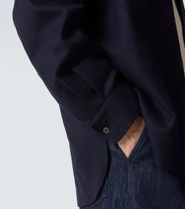 Dries Van Noten Embroidered Wool Shirt