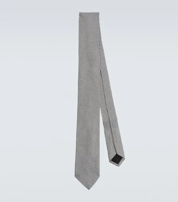 Charvet Silk Jacquard Neck Tie - Black