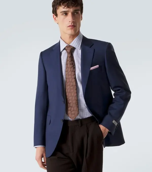 Charvet Silk Jacquard Neck Tie - Brown