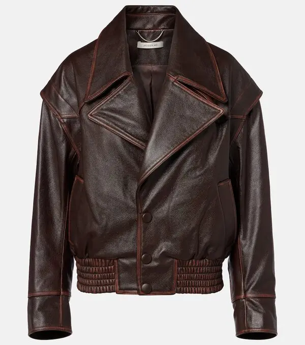 JACQUES WEI Leather Biker Jacket