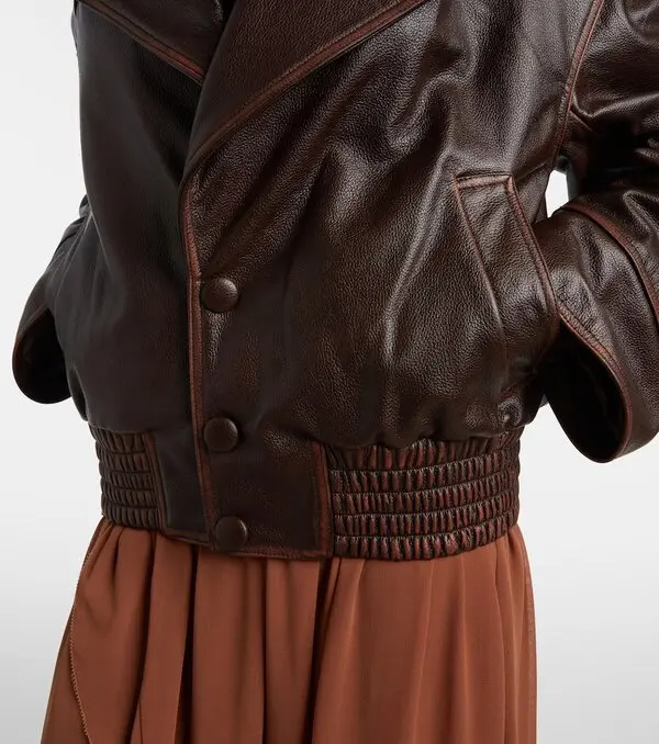 JACQUES WEI Leather Biker Jacket