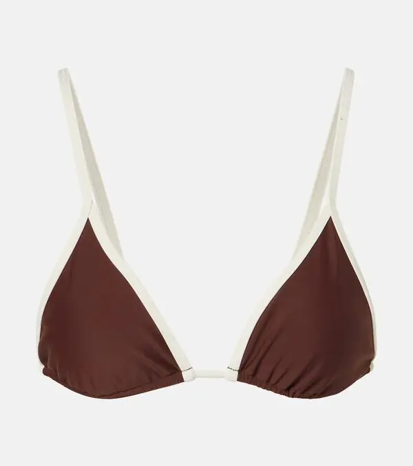 Jade Swim Via Bikini Top - Brown