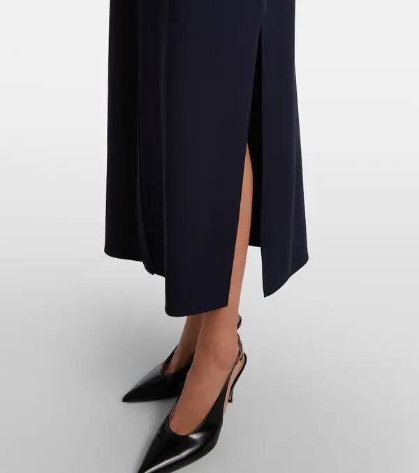 Ralph Lauren Belted Wool Midi Shirt Dress - Blue