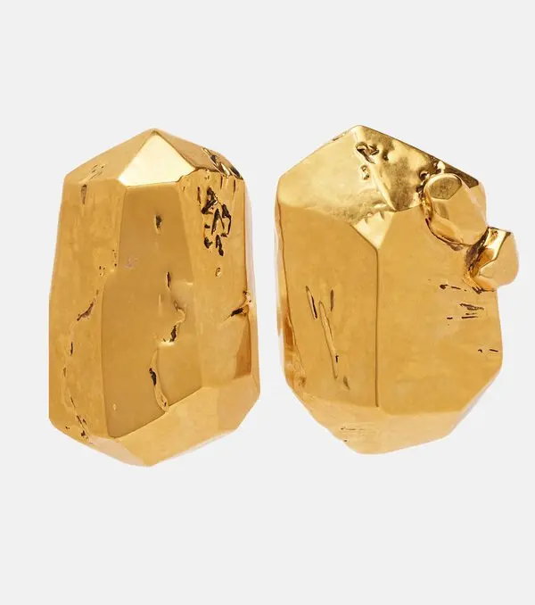 Saint Laurent Clip-on Earrings - Gold