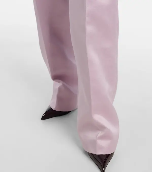 TOM FORD Cotton And Silk Duchesse Straight Pants - Pink