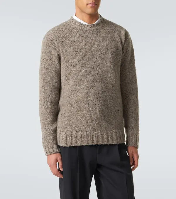 THE ROW Pellegrino Cashmere Sweater - Brown