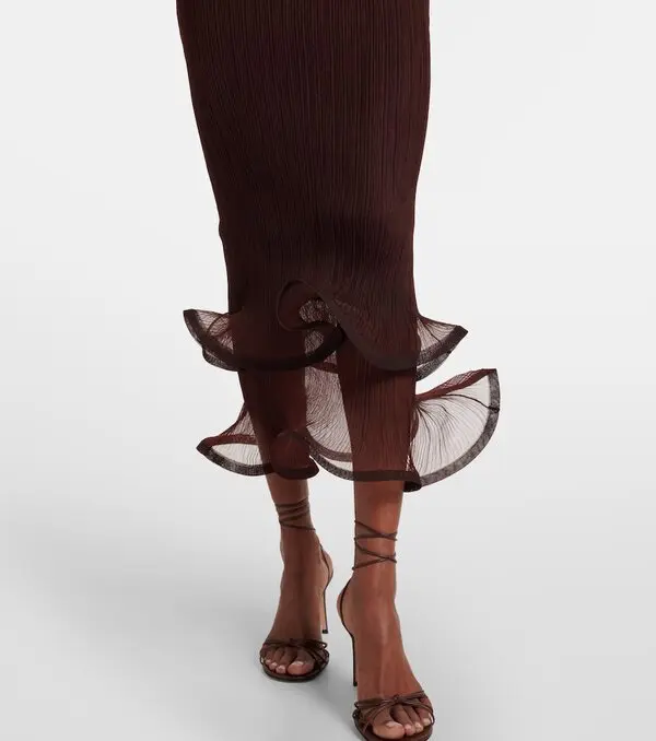 Simkhai Ruffled Midi Dress