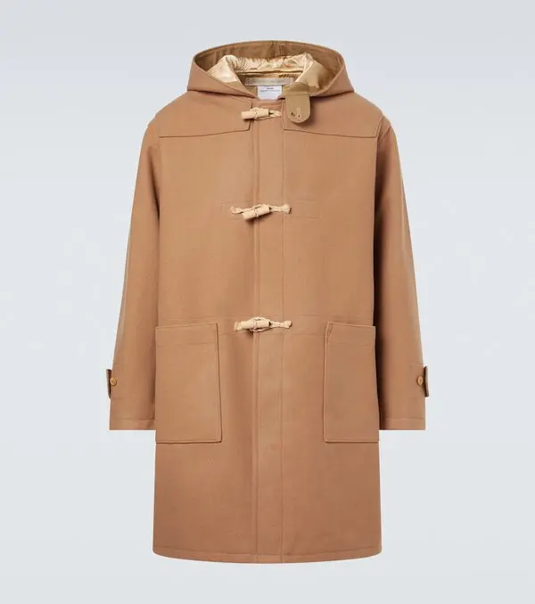 Visvim Commodore Wool And Linen Duffle Coat