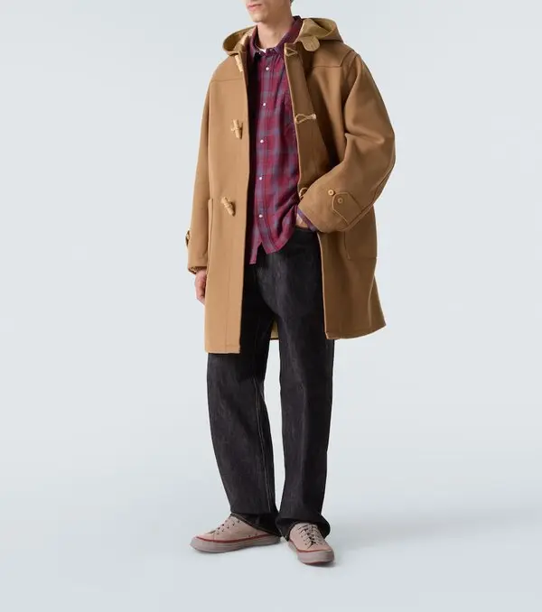 Visvim Commodore Wool And Linen Duffle Coat