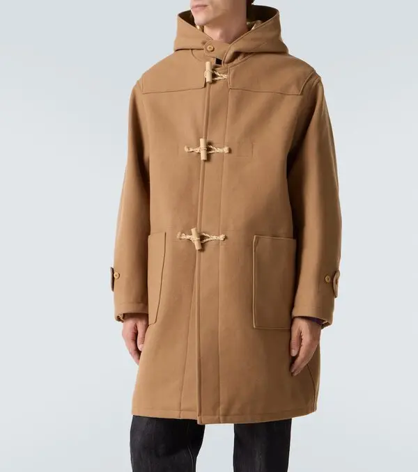 Visvim Commodore Wool And Linen Duffle Coat