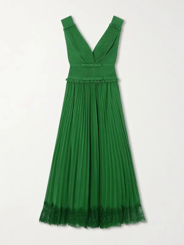 knee length dresses for ladies Macloth Half Sleeves Sweetheart Chiffon Cocktail Dress Green Midi Mother of The Brides Dress Green / Above Knee / Custom Size main image 0