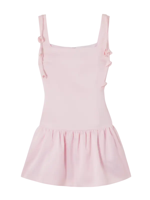 SELF-PORTRAIT Embellished Taffeta Mini Dress