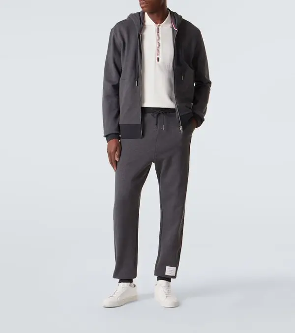 Thom Browne 4-bar Cotton Jersey Sweatpants
