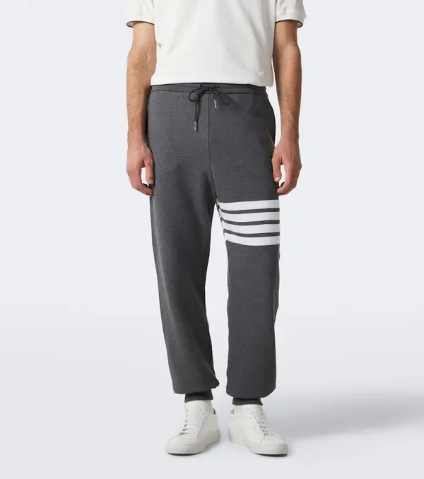 Thom Browne 4-bar Cotton Jersey Sweatpants