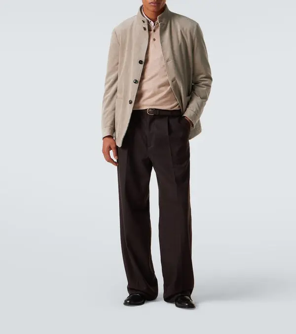 Zegna Conte Cotton And Cashmere Corduroy Jacket