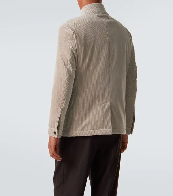 Zegna Conte Cotton And Cashmere Corduroy Jacket