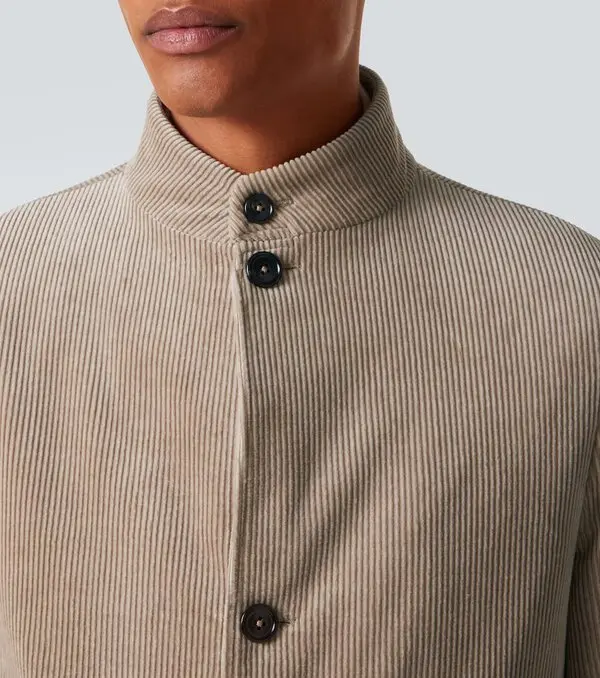 Zegna Conte Cotton And Cashmere Corduroy Jacket
