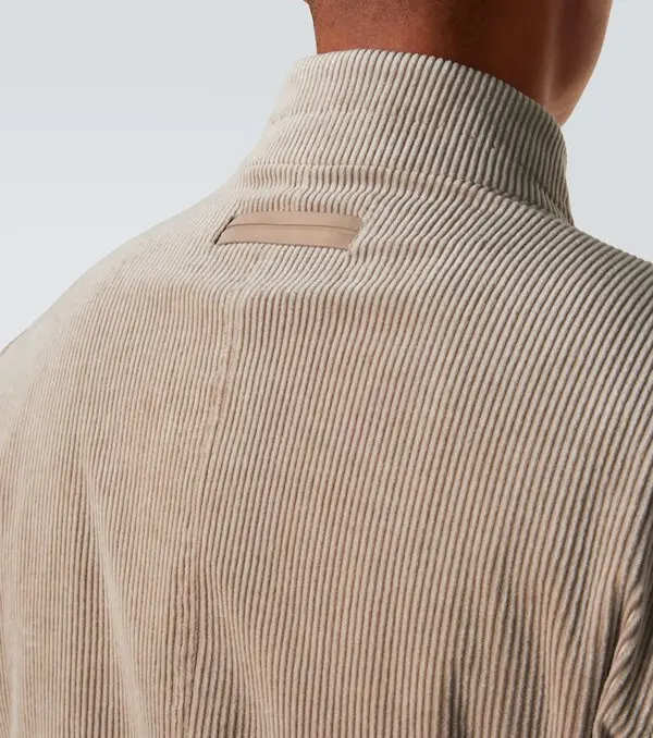 Zegna Conte Cotton And Cashmere Corduroy Jacket