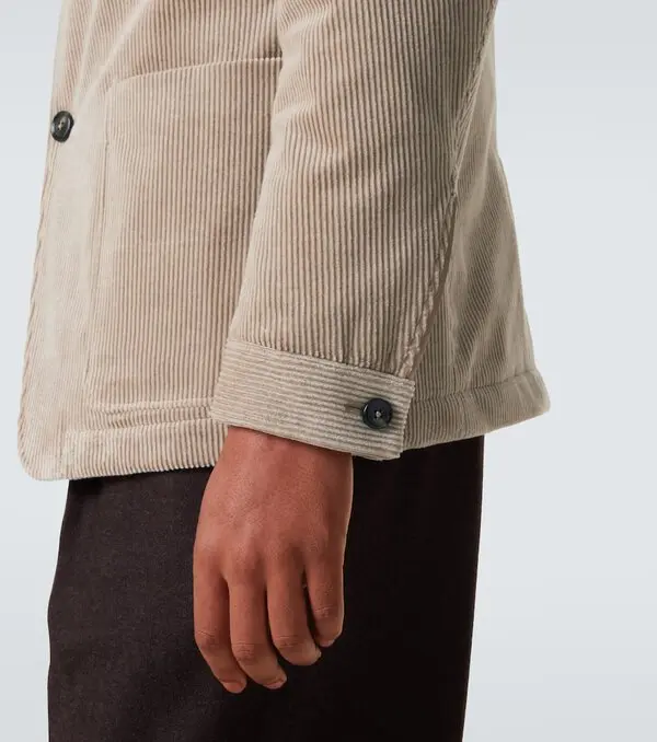 Zegna Conte Cotton And Cashmere Corduroy Jacket