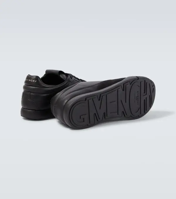 Givenchy Yard Court Leather Sneakers - Black