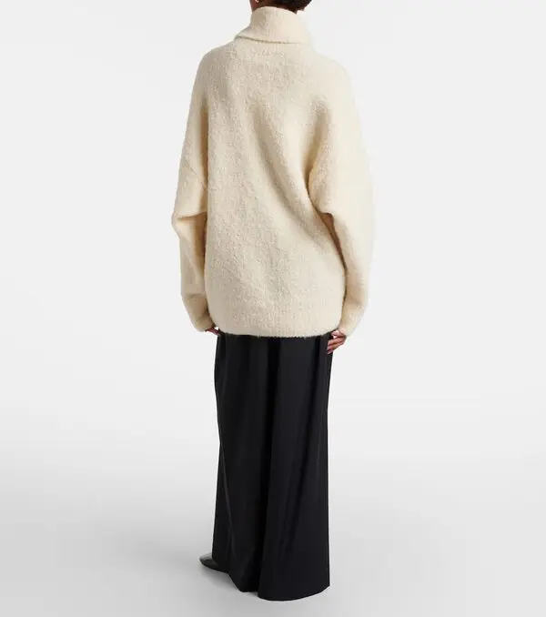TOTEME Wool Wide-leg Trousers - Black