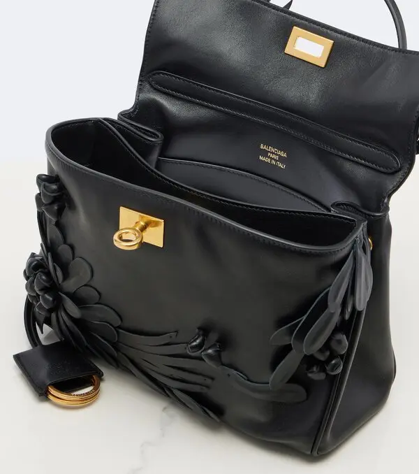 Balenciaga Rodeo Mini Leather Tote - Black