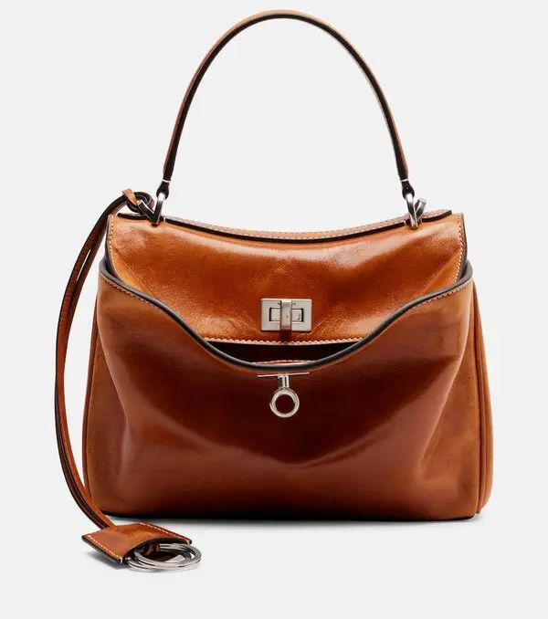 Balenciaga Rodeo Mini Leather Tote - Brown