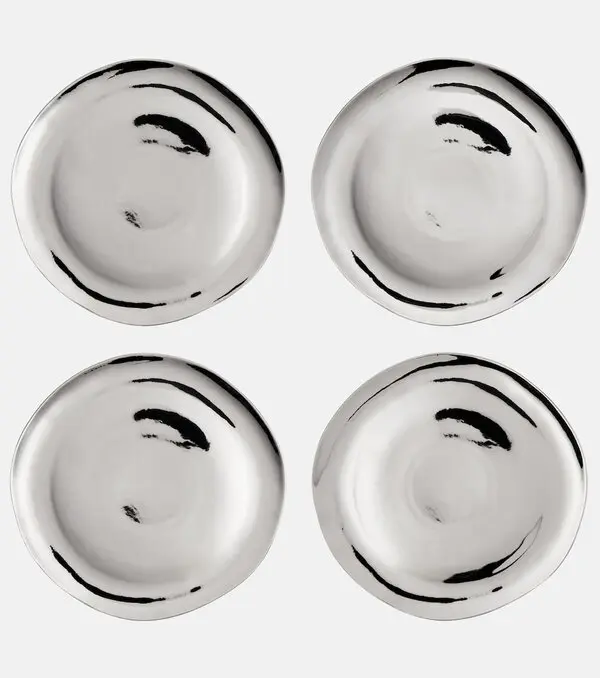 BITOSSI Set Of 4 Porcelain Dinner Plates