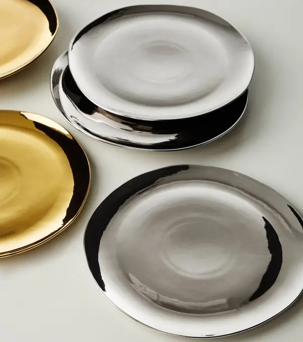 BITOSSI Set Of 4 Porcelain Dinner Plates