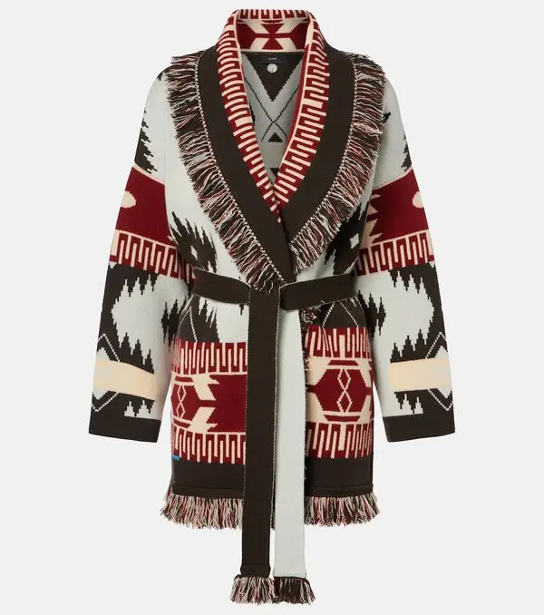 Alanui Icon Jacquard Cashmere Cardigan - Multicoloured