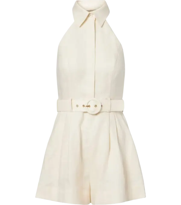 Zimmermann Awaken Halterneck Romper - White