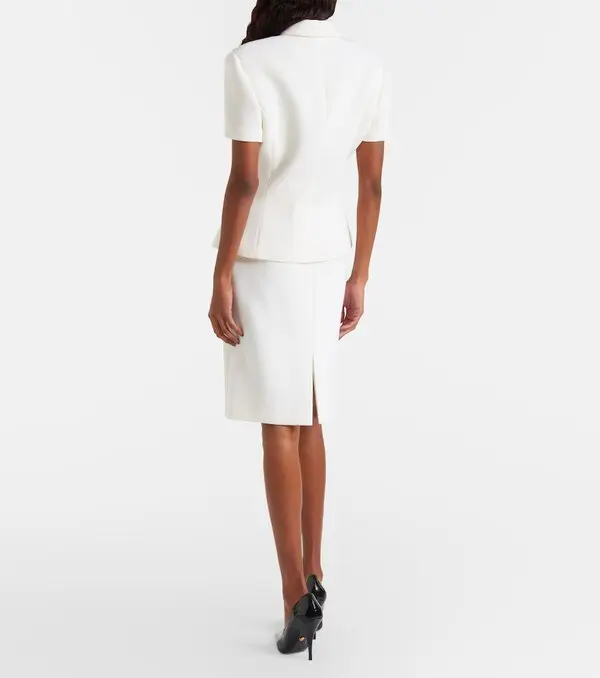 Versace Virgin Wool Miniskirt