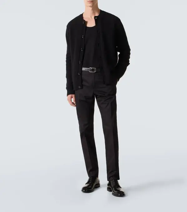 Dolce & Gabbana Cotton-blend Slim Trousers - Blue