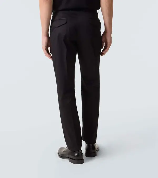 Dolce & Gabbana Cotton-blend Slim Trousers - Blue
