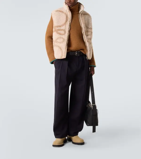 Loewe Mid-rise Wide-leg Pants - Blue