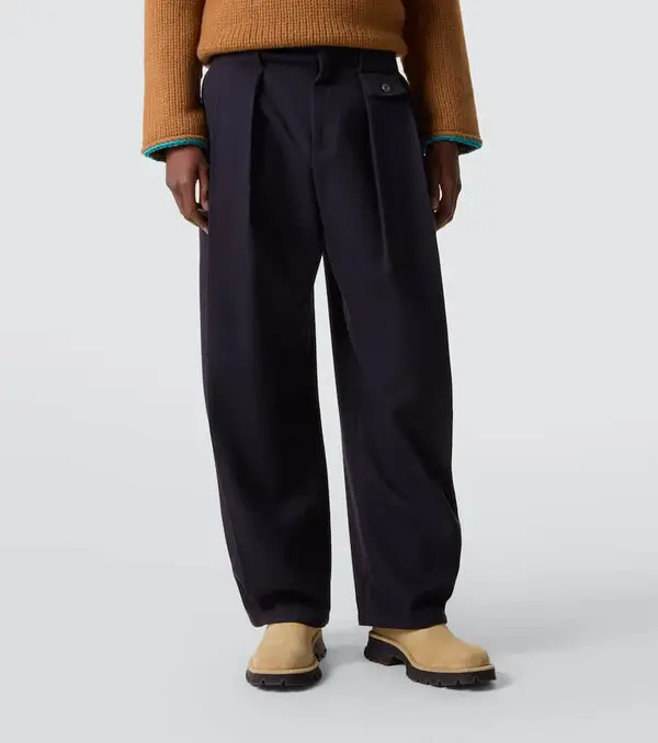 Loewe Mid-rise Wide-leg Pants - Blue