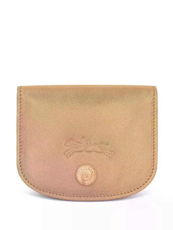 Longchamp Le Pliage Xtra Snap-closure Card Holder - Gold