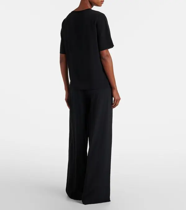 JOSEPH Hulin Silk Crêpe De Soie Wide-leg Pants