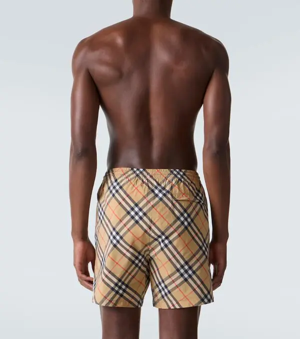 Burberry Check Swim Trunks
