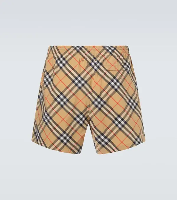 Burberry Check Swim Trunks