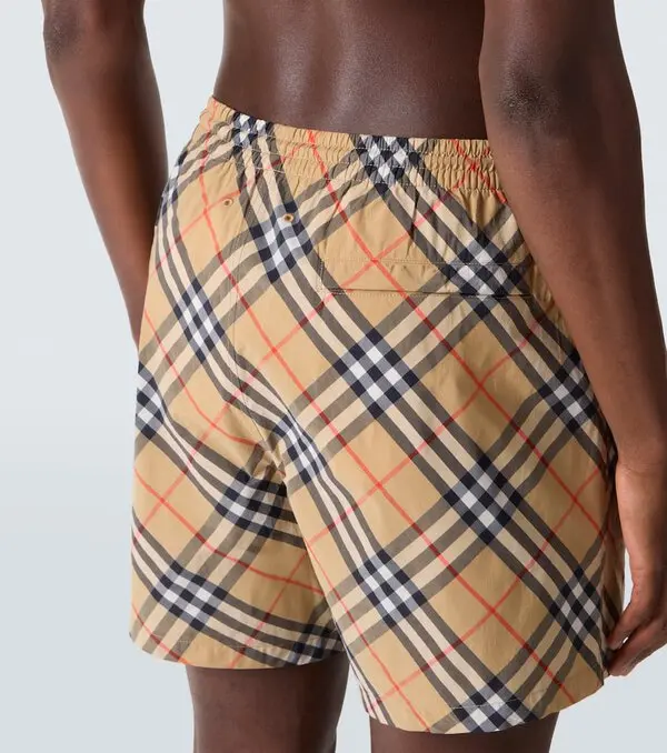 Burberry Check Swim Trunks