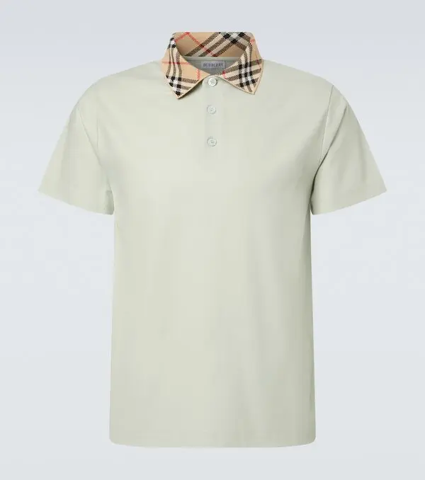 Burberry Cotton Piqué Polo Shirt - Green