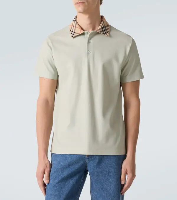 Burberry Cotton Piqué Polo Shirt - Green