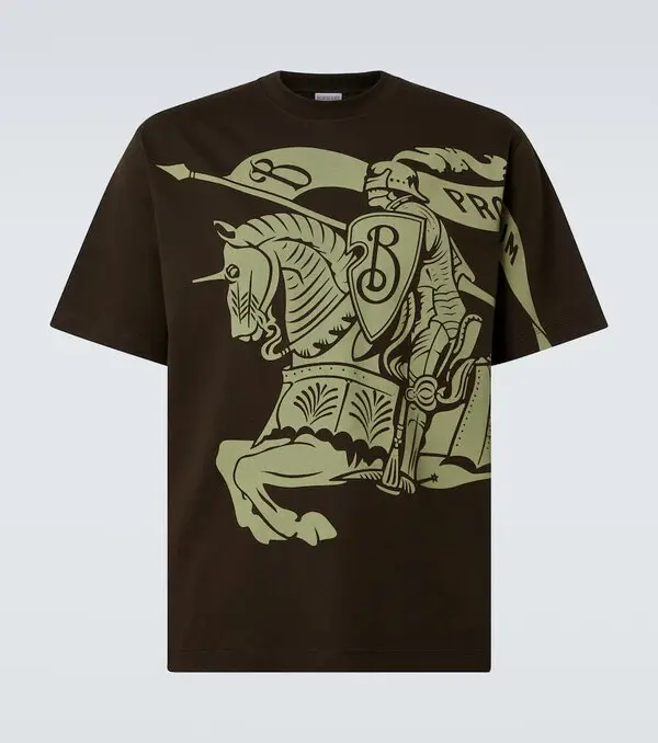 Burberry Ekd Cotton Jersey T-shirt - Brown
