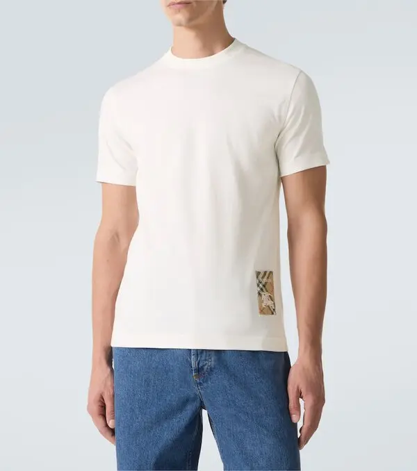 Burberry Ekd Cotton Jersey T-shirt - White