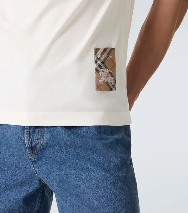 Burberry Ekd Cotton Jersey T-shirt - White