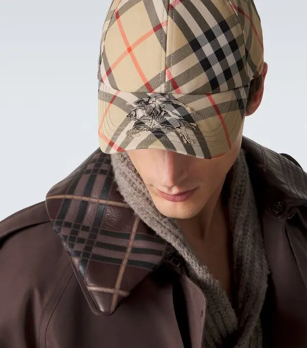 Burberry Check Twill Baseball Cap