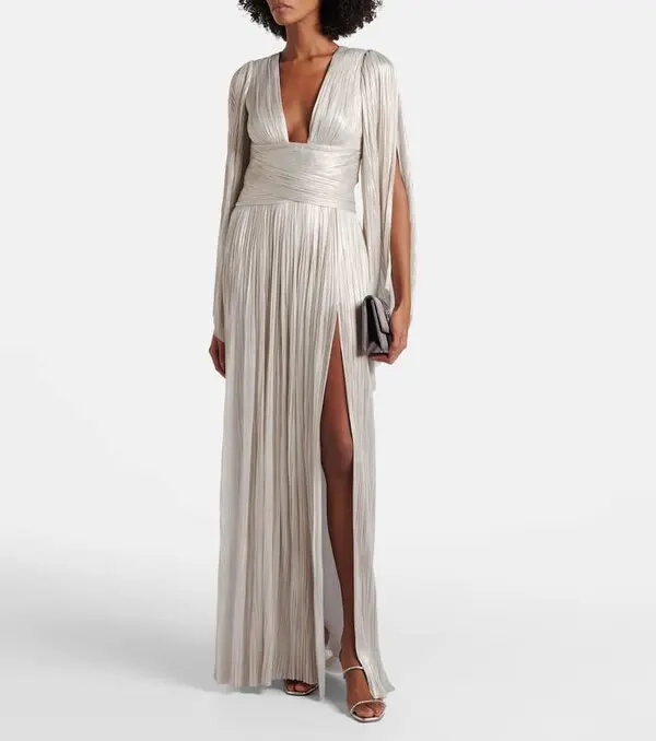 MARIA LUCIA HOHAN Draped Silk Gown