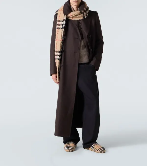 Burberry Check Slippers - Beige