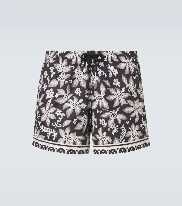 Commas Printed Swim Trunks - Black